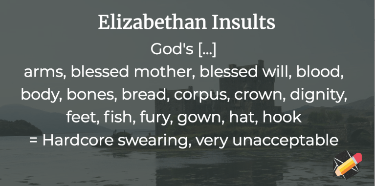 Historical Fiction Tools: Elizabethan Swearing, Cursing and Vocabulary ...
